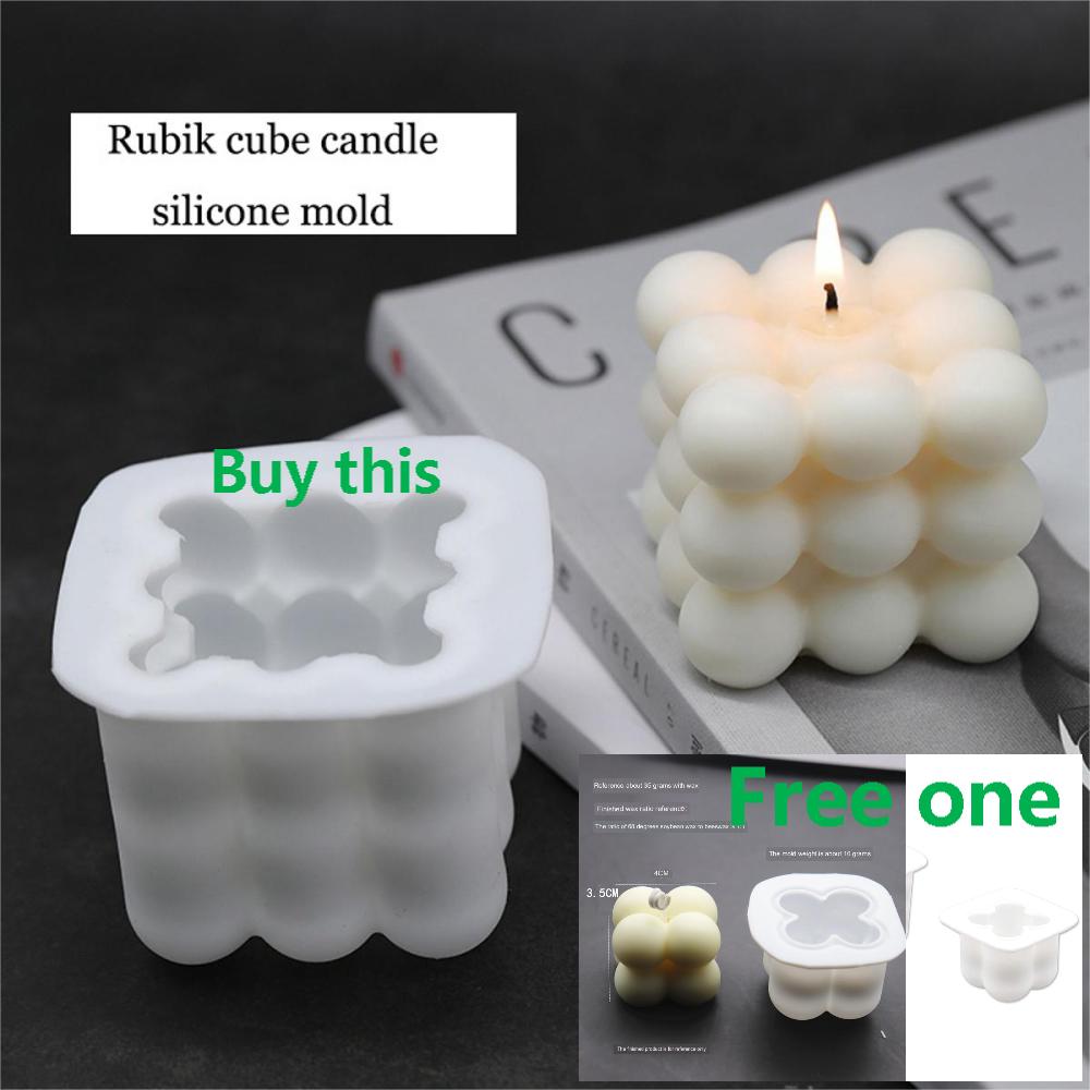 Buy One Get Free One Cube Candle Mold/ Bubble Candle Mould /3D Bubble ...
