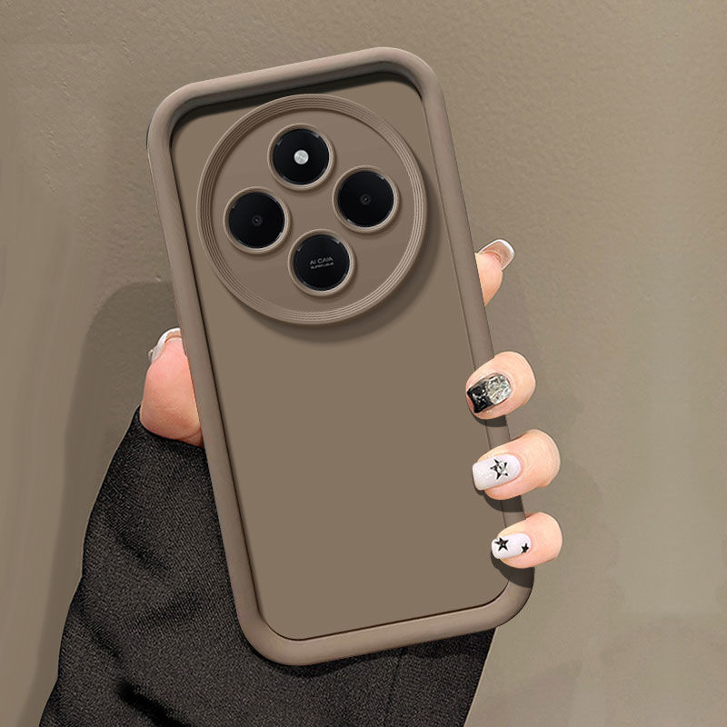 Redmi 14C / Poco C75 Back Cover Soft Matt Solid Color Liquid Silicon ...