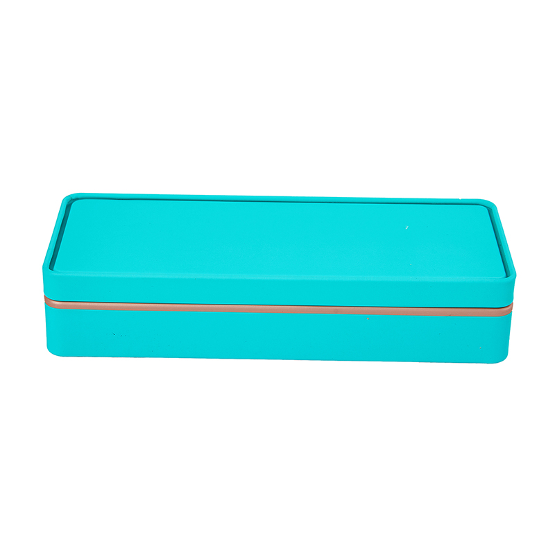 Multicolor Tinplate Rectangular Storage Box Container with Lid Small ...