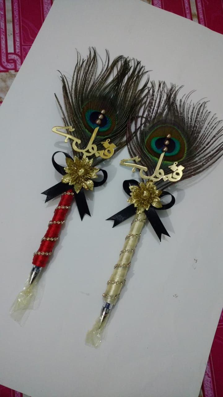 Pack of 2 Nikkah Pens Pair of Customized Nikkah Pen Bridal Pen pair ...
