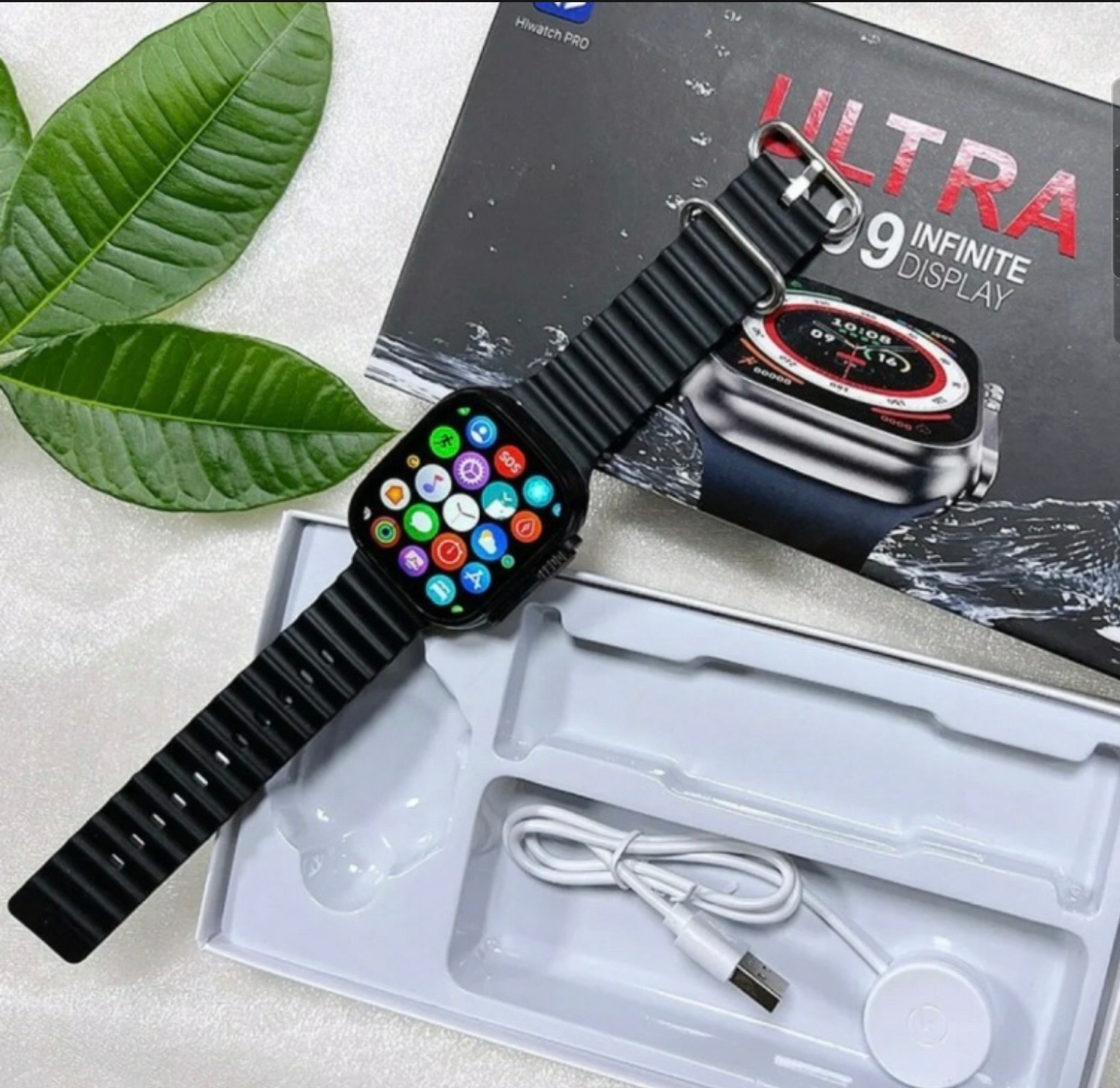 T10 Ultra Smartwatch 2.09inch HD Big Screen Magnetic Wireless Charging ...