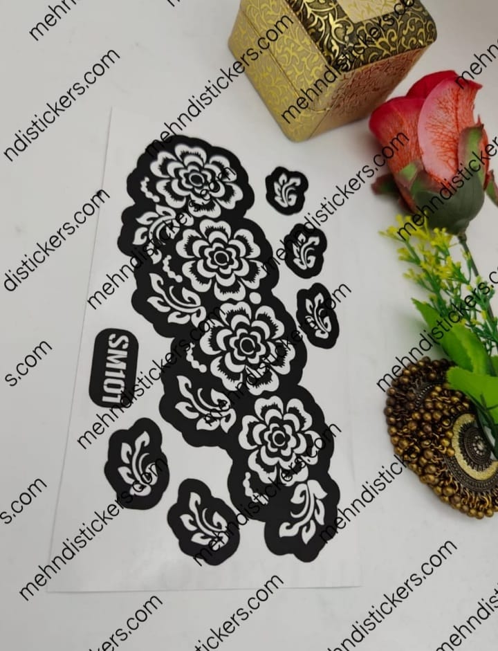 New Mehndi Design Henna stencil mehndi sticker 69 | Daraz.pk