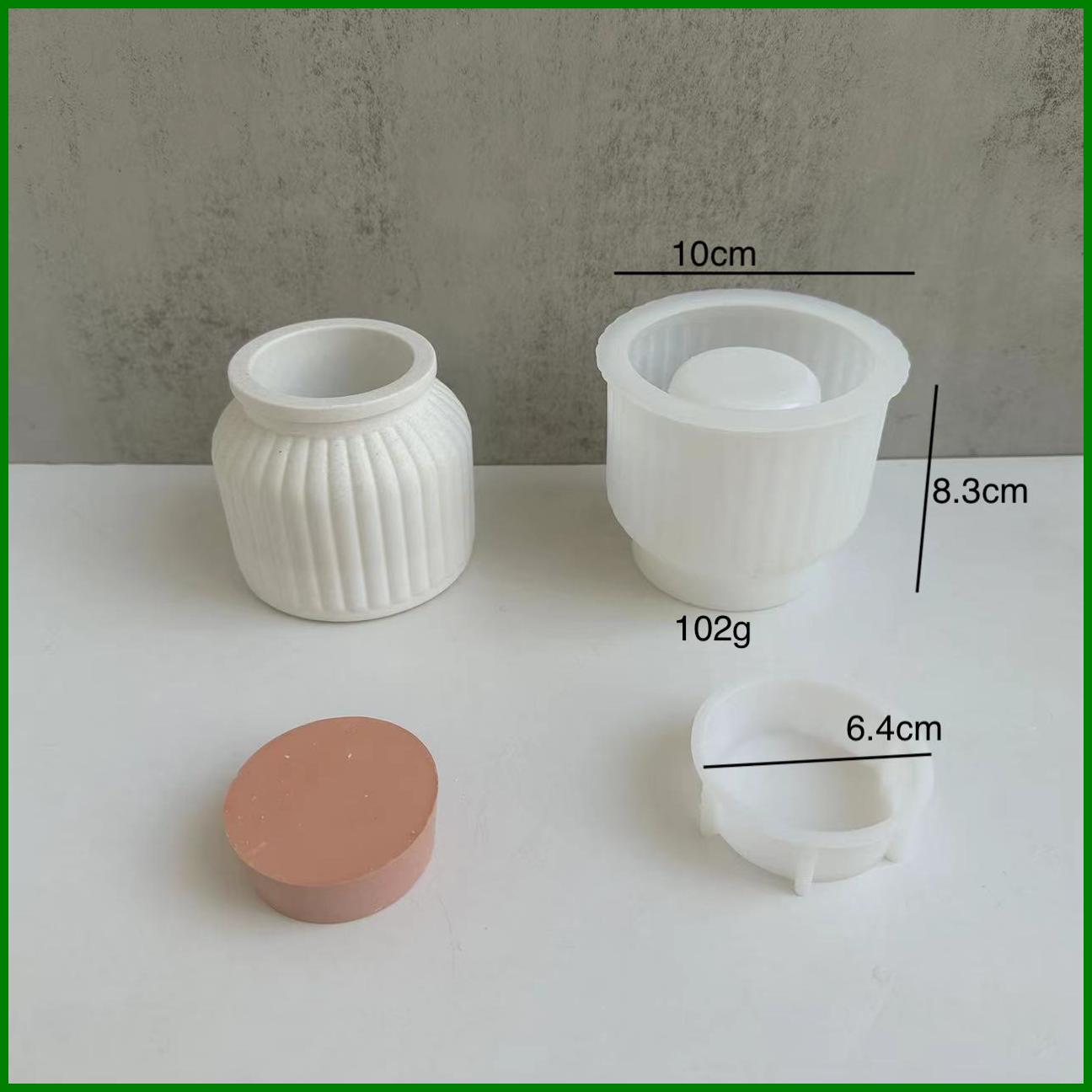 Clay Modeling Accessories Handmade Ceramic Molds Striped Size Bottle ...