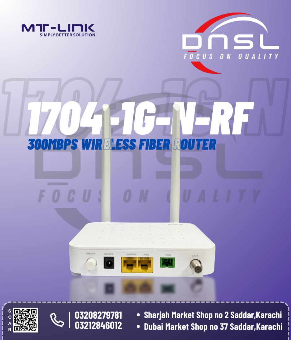 MT-Link 1704-1G-N-RF | 300Mbps Wireless With Fiber Router Cable TV ...