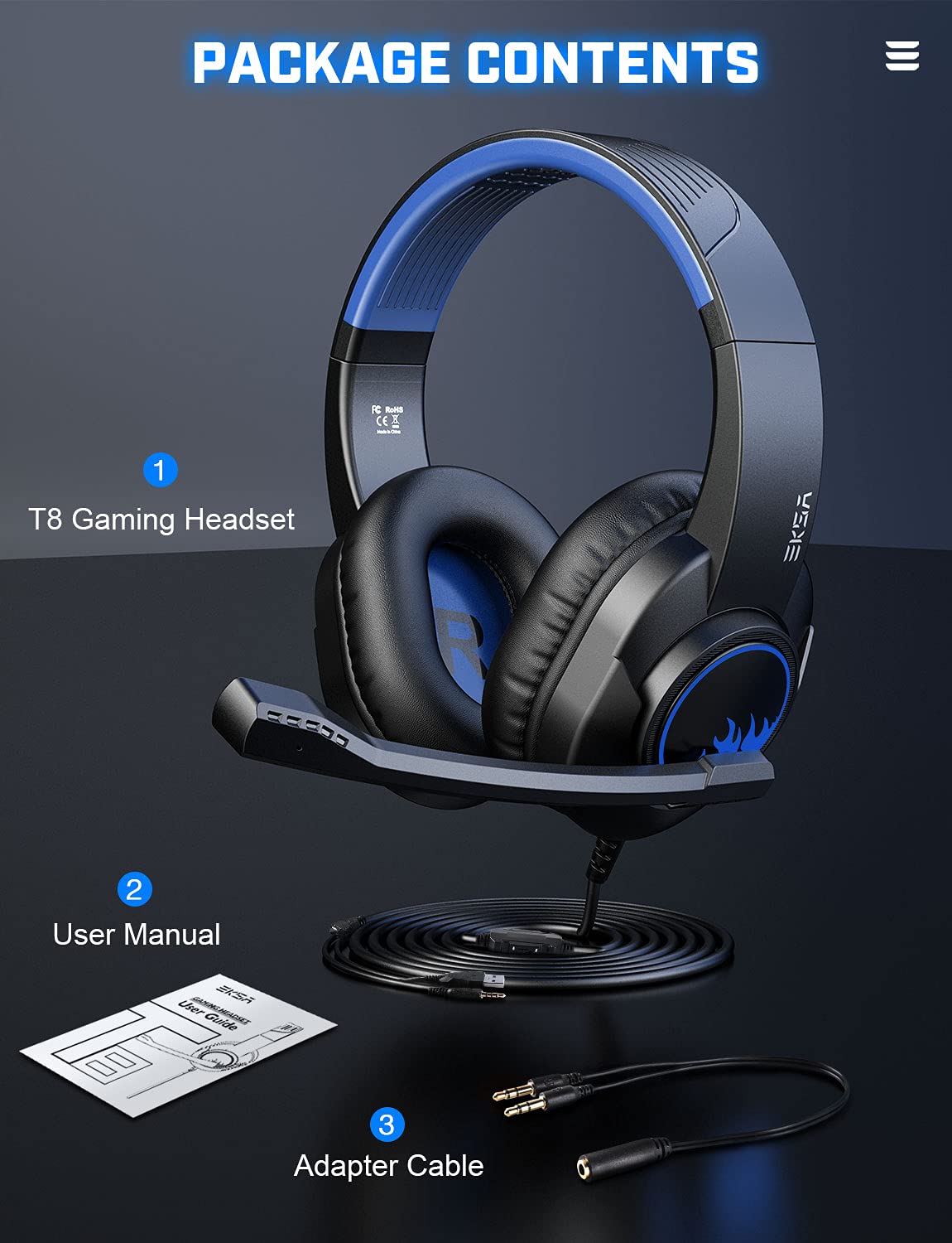 MONSTER headphone 7.1 Gaming Headphones USB Gaming Headset VIRTUAL ...