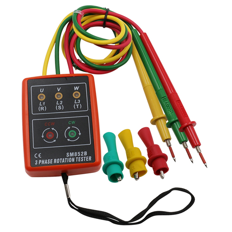 Indicator Meter 60V-600V AC Indicator Meter Phase Sequence Tester LED ...