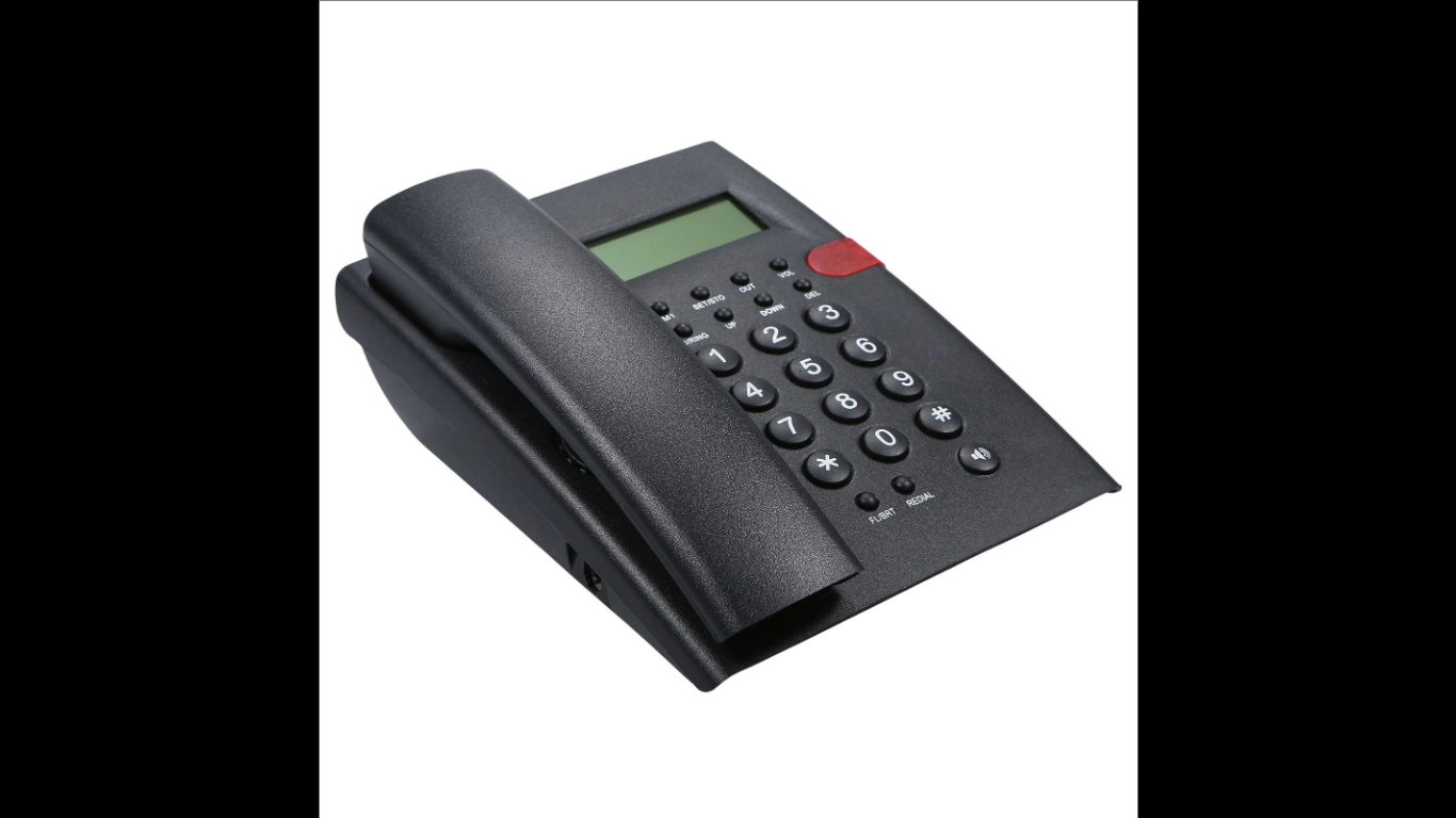 Loud Speaker White Or Black desktop Landline Set PTCL Set Phone Wired ...