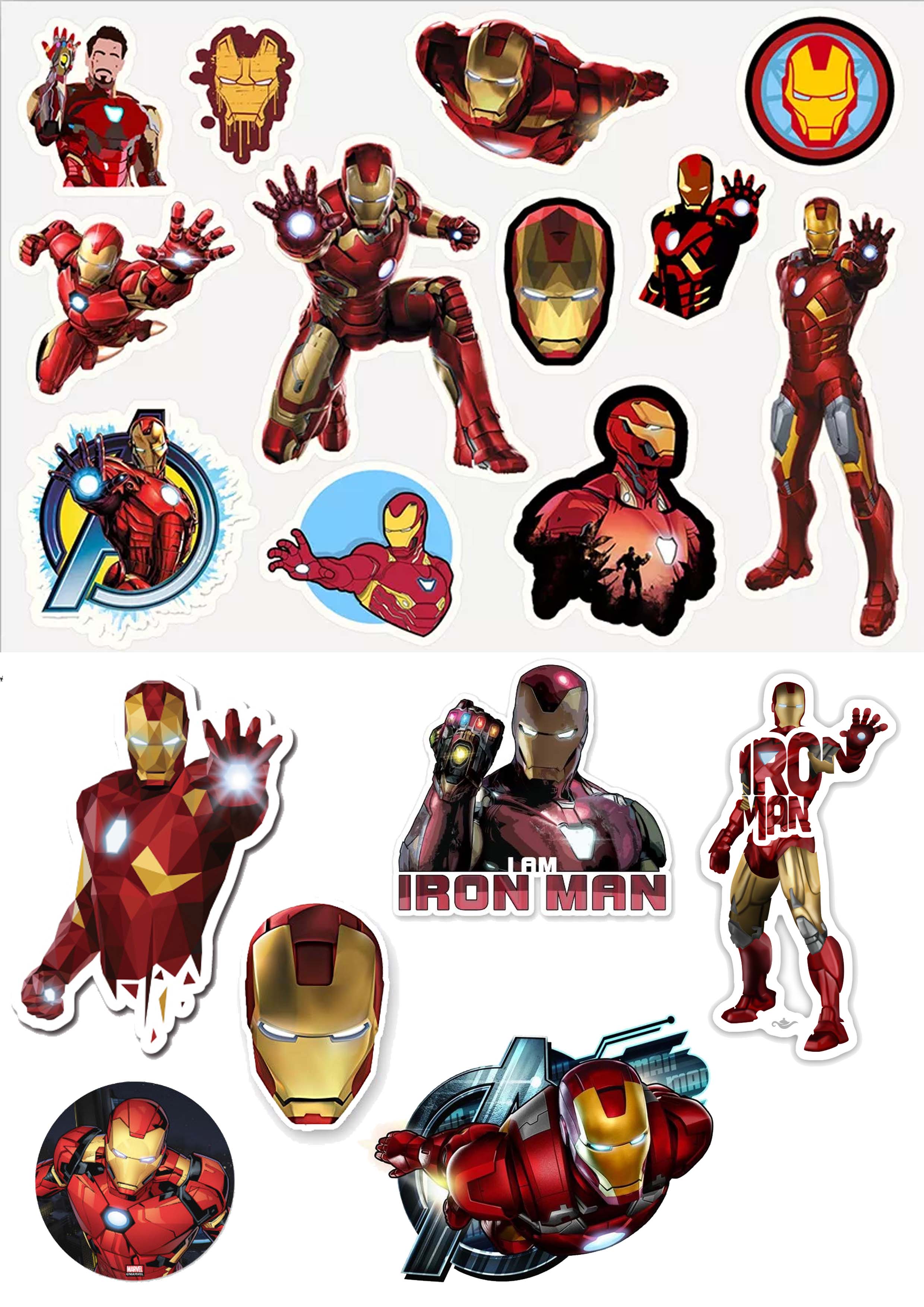 Iron Man Stickers for Laptop Car Bike Phone Stickers | Daraz.pk