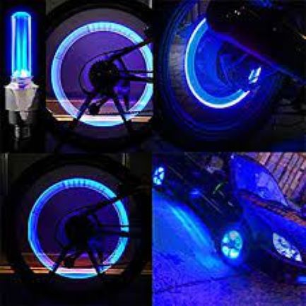 2 Pcs LED Tyre Light for Bike Car Cycle with Motion Sensor Universal ...