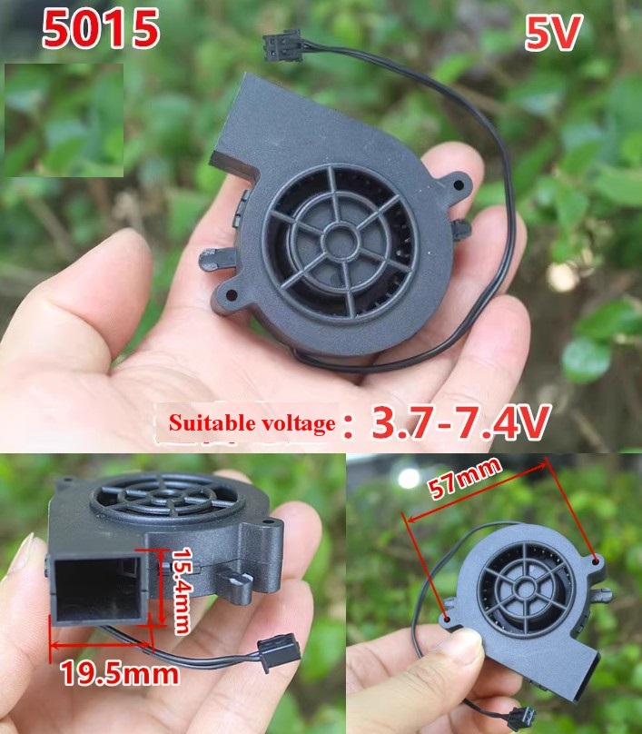 Brushless 5015 Blower fan 5V 0.3A Centrifugal Turbine Fan 3V to 7.4V ...