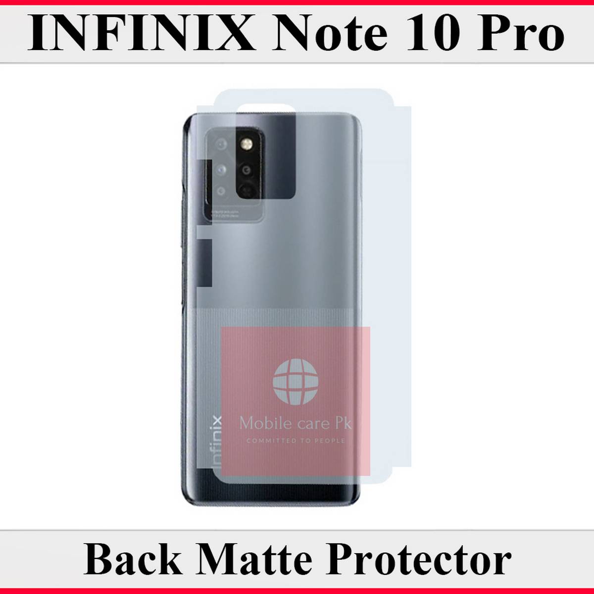 Infinix Note 10 Pro Back Matte Protector Soft Skin Sheet Soft Film ...