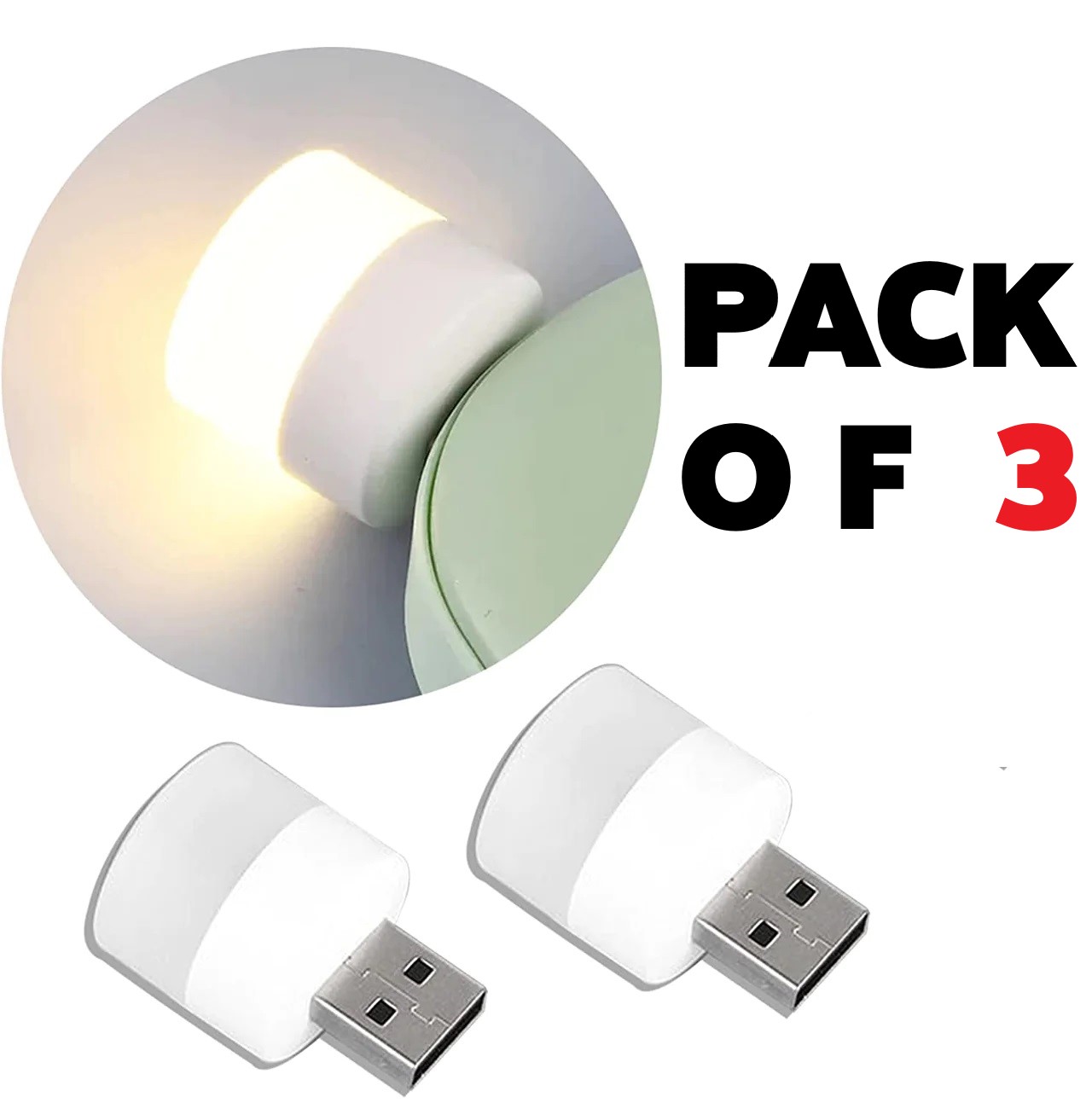 "Portable Mini USB LED Light Bulb: Universal Illumination for Laptops ...