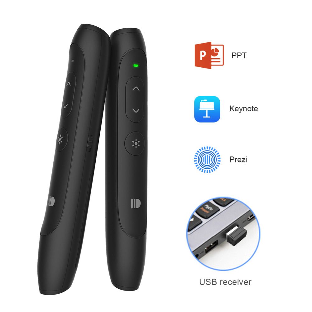 Wireless Presenter 2.4GHz Remote Control Powerpoint PPT Clicker ...