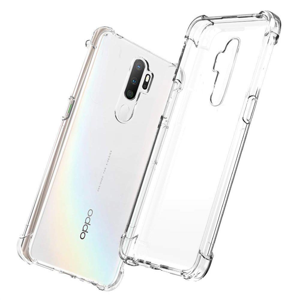 Oppo A5 2020 Soft Shock Proof Jelly Back Cover Transparent | Daraz.pk