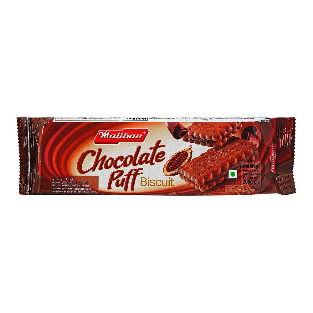 Maliban Puff Biscuit Chocolate Flavor 200g | Daraz.pk
