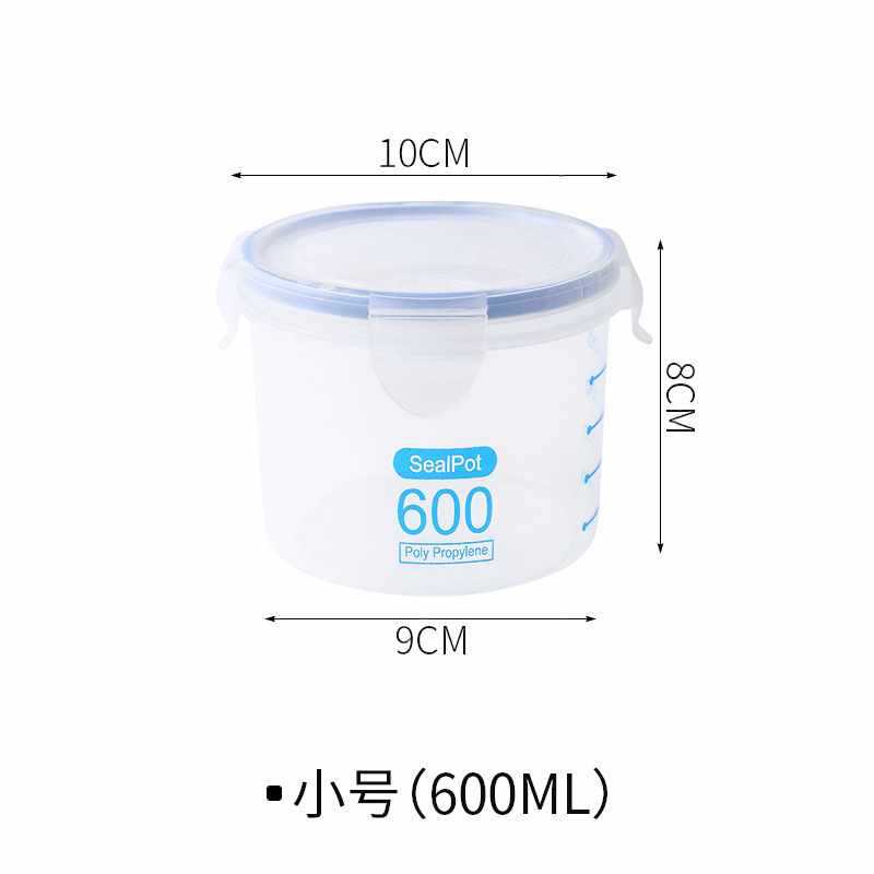 Food grade sealed cans, round plastic large dry goods storage bottles ...