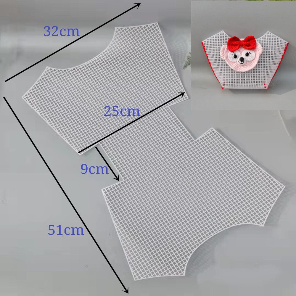 Horseshoe Bag Mesh Knitting Lining Weaving Plastic Mesh Sheet Accessories Wool Yarn Chenille ...