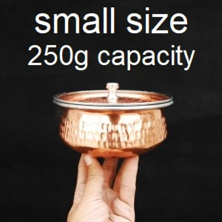 Copper Serving Handi | Hammered Design | All Sizes Available | Copper ...
