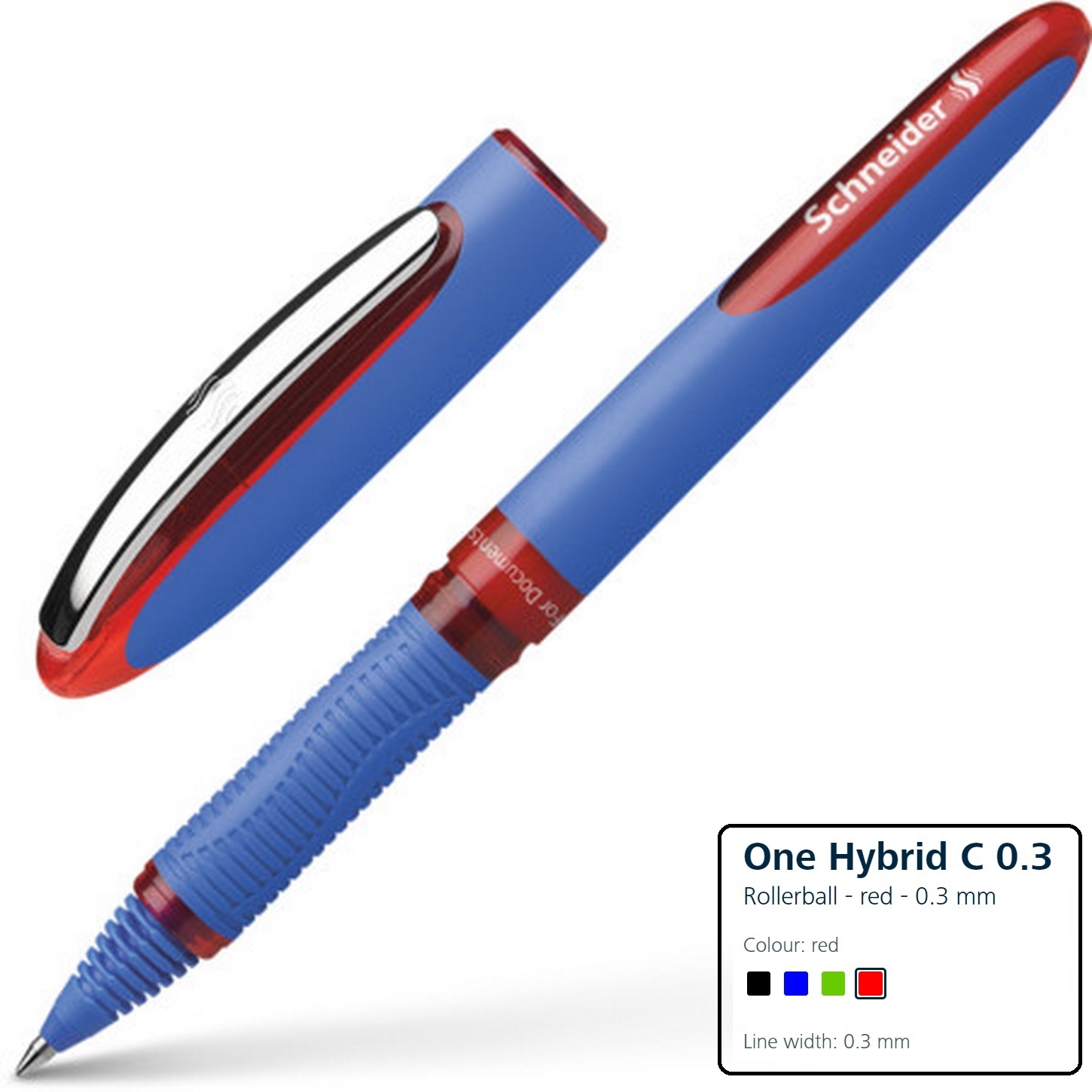 Schneider One Hybrid C 0.3mm Rollerball Pens for Documents (Made in ...