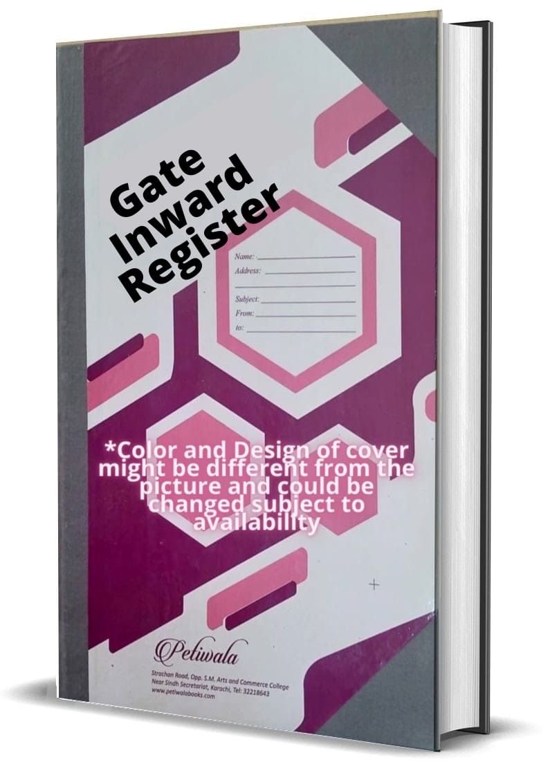 Petiwala – Gate Inward Register / Stock Details Entry Register - 100 ...