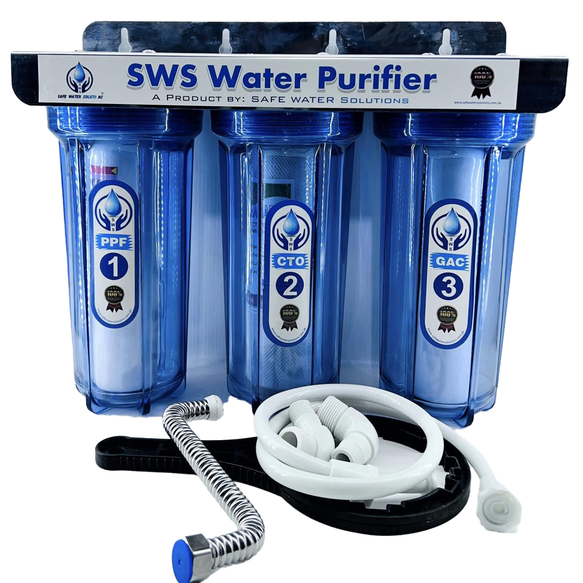 Water Filter 3 Stages water filter for home water filter with steel ...