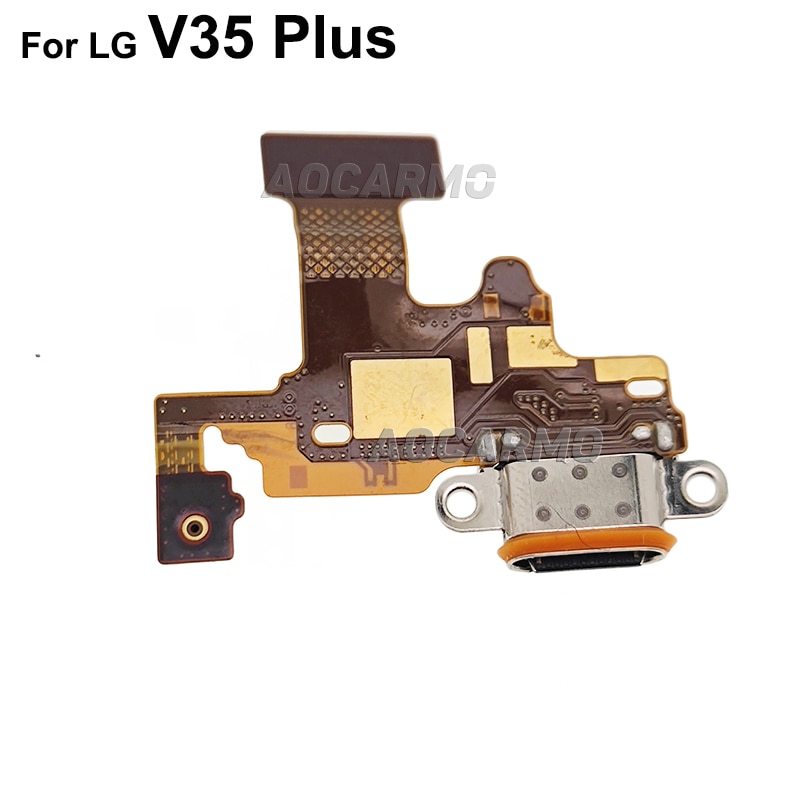 Aocarmo For LG V30 /V30+ Plus USB Charging Port Charger Dock Connector Mic Microphone Flex Cable ...