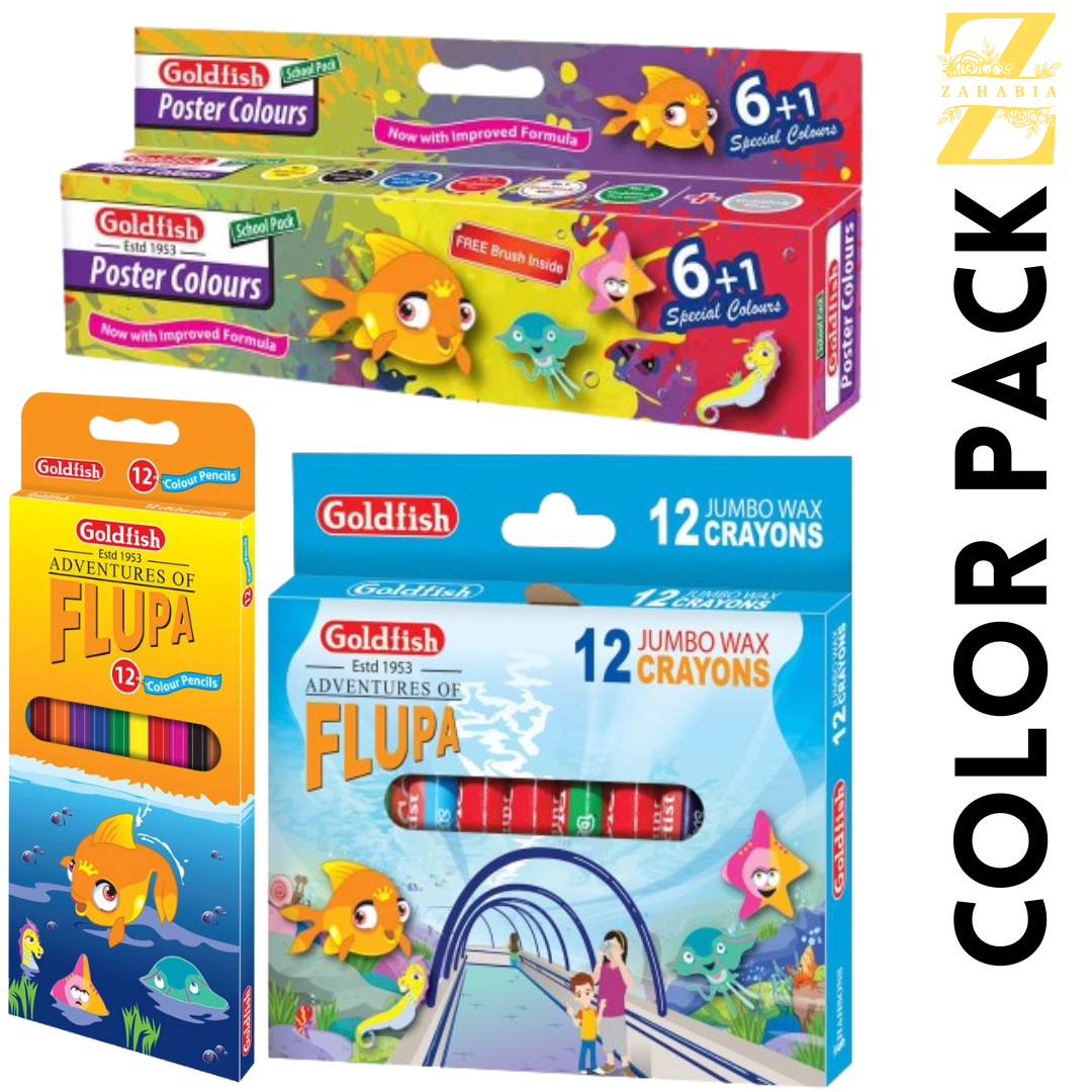 Goldfish Color Pack - Color Pencil - Goldfish Flupa Full Size Color ...