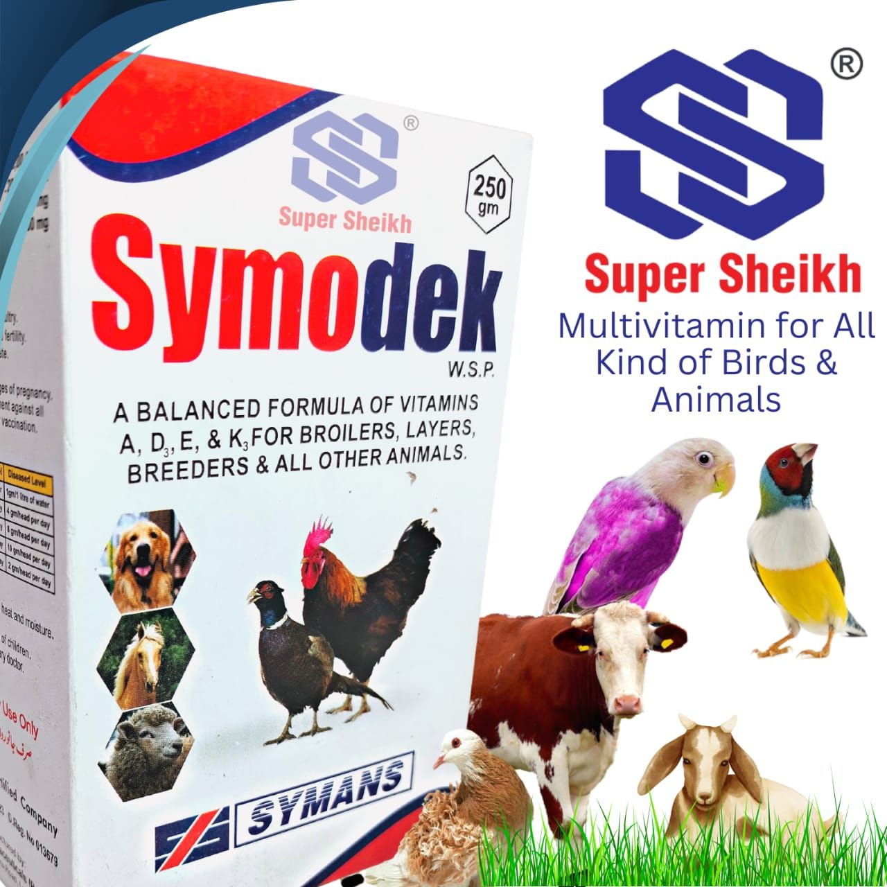 Symodek (ADEK) Symodec - Symans - For Parrots Finches Poultry Chicken ...