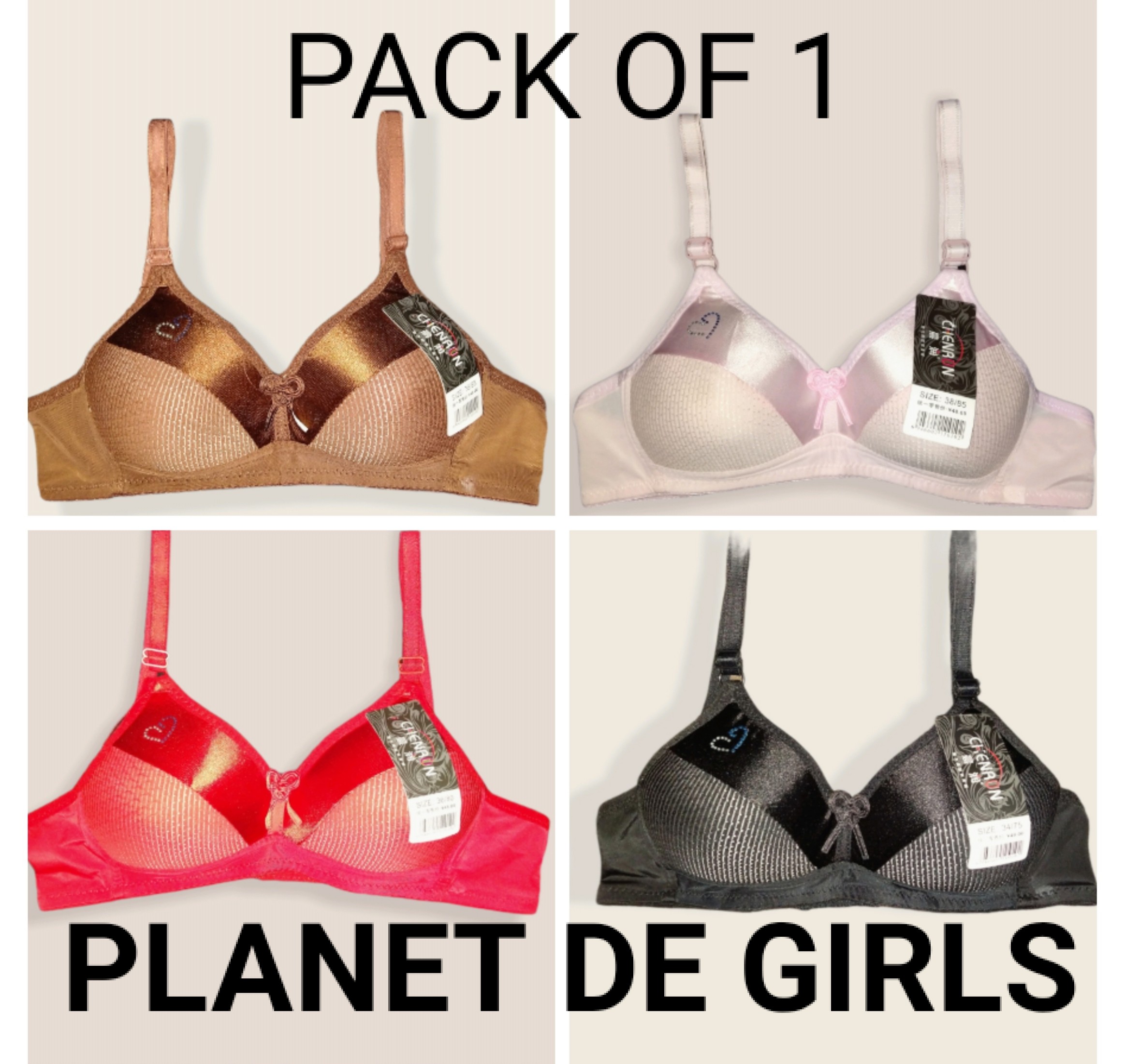 Paded Bra Comfortable Paded Bra By Planet De Girls Assorted Colors ...