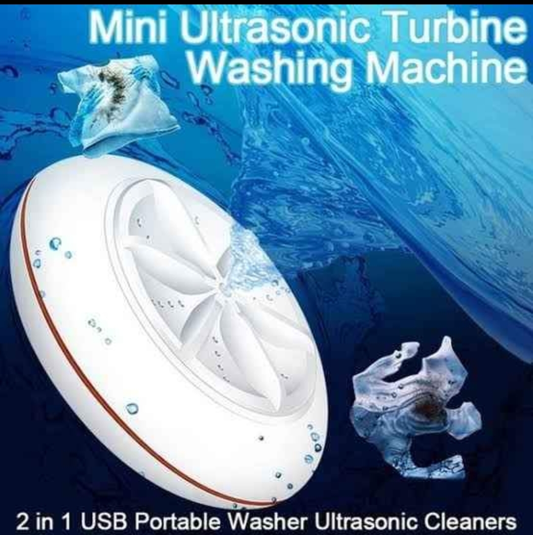 Mini Portable USB Bucket Ultrasonic Motor | Operated Washing Machine ...