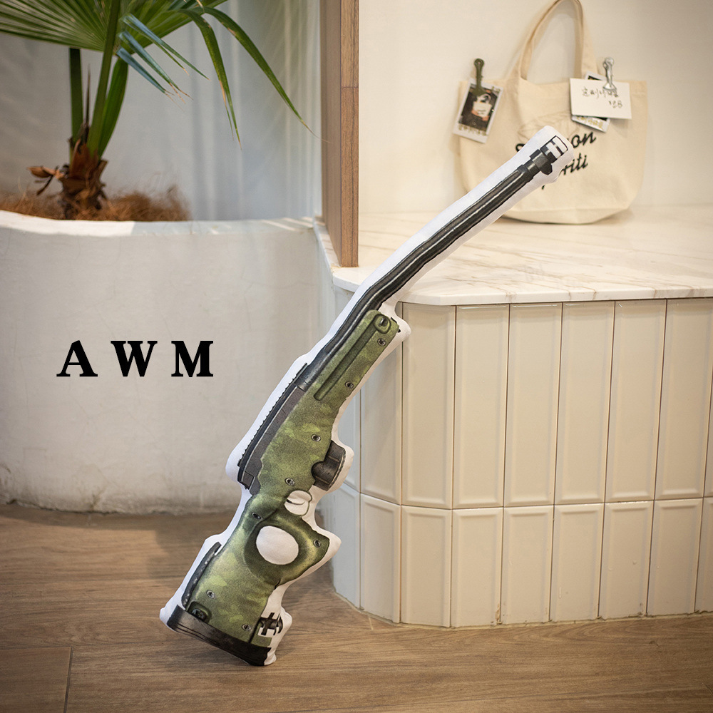 Cartoon game: AK gun, hug pillow, plush toy, , , smoke bomb, doll, boy ...