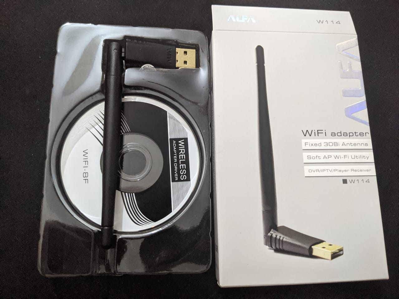 Wireless Usb adapter ALFA W114 - Fixed 3dbi Antenna - Soft AP Wi-Fi ...