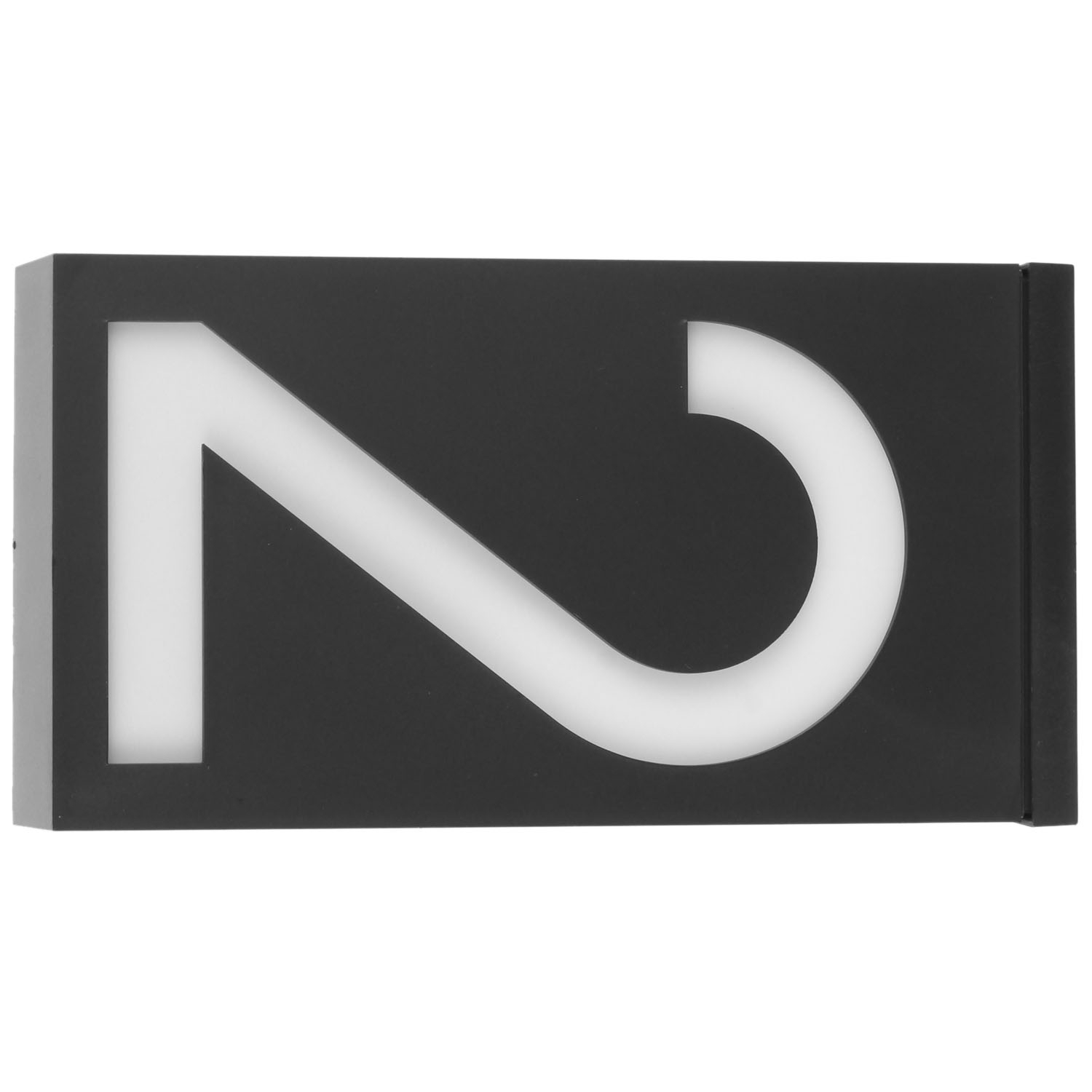 Solar Power Led Address Plaque Number Digits Plate Lampes- Number 2 ...