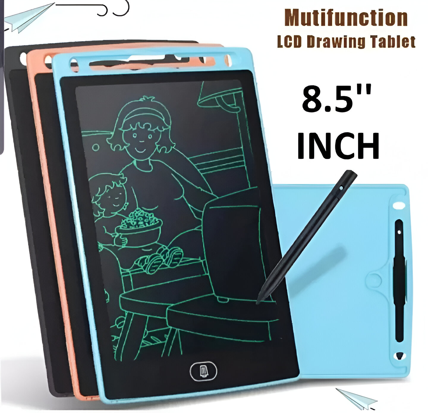 LCD Writing Tablet for Kids - 12-Inch Multicolor Display - Multicolor ...