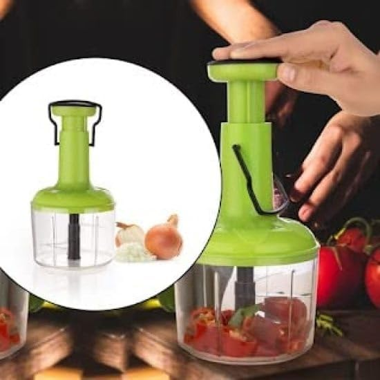 Manual Hand-Press Vegetable Food Chopper Mixer Vegetables & Dry Fruits ...