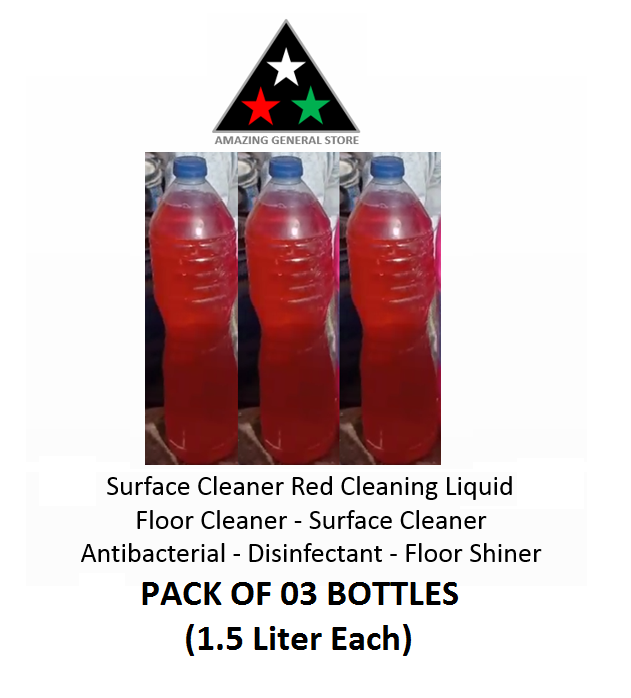 Surface Cleaner Red Cleaning Liquid (1.5 Liter) Floor Cleaner - Surface ...