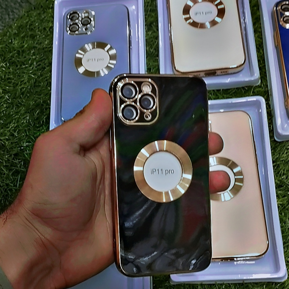 IPHONE 11 PRO My choice Elegant colorful case with Gold highlighting ...