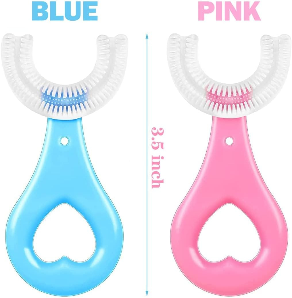 U-Shaped Kids & Babies Silicone Head Toothbrush | Whitening Toothbrush ...