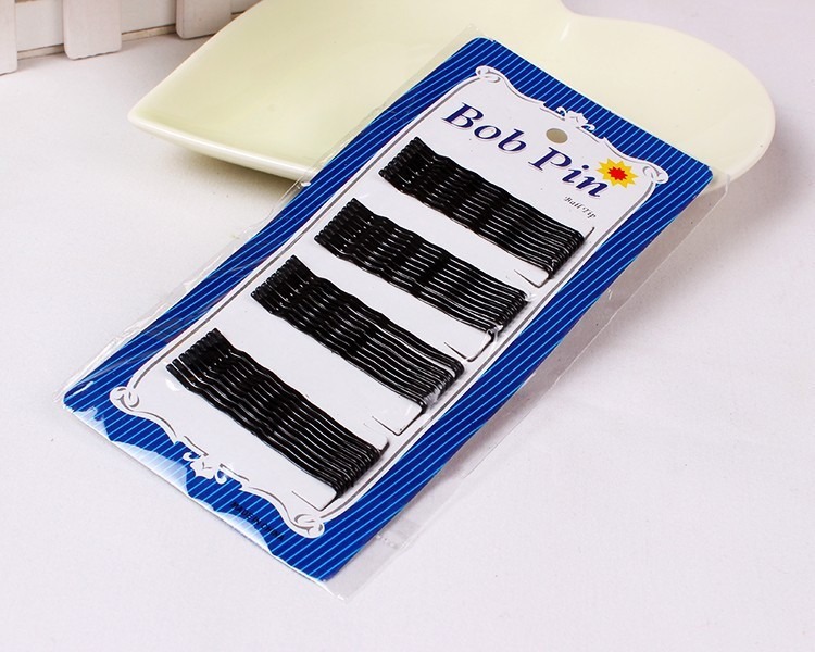 Bob Pin Black Popularity Wavy Bobby Pins Grips (60 Pcs) | Daraz.pk
