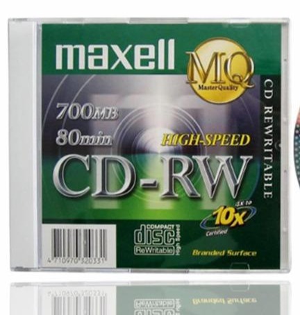 Maxell Master Quality CD-RW Re-Writable - 700mb - 80 min - 12x Writing ...