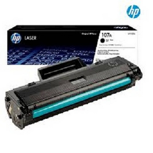 HP 107A (W1107A) Laser Toner Cartridge Black (with chip) Works with HP ...