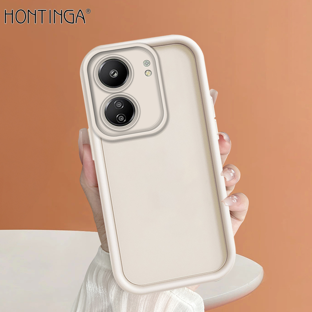 Hontinga for Redmi 13C Xiaomi Poco C65 Back Cover Luxury Ladder Soft ...