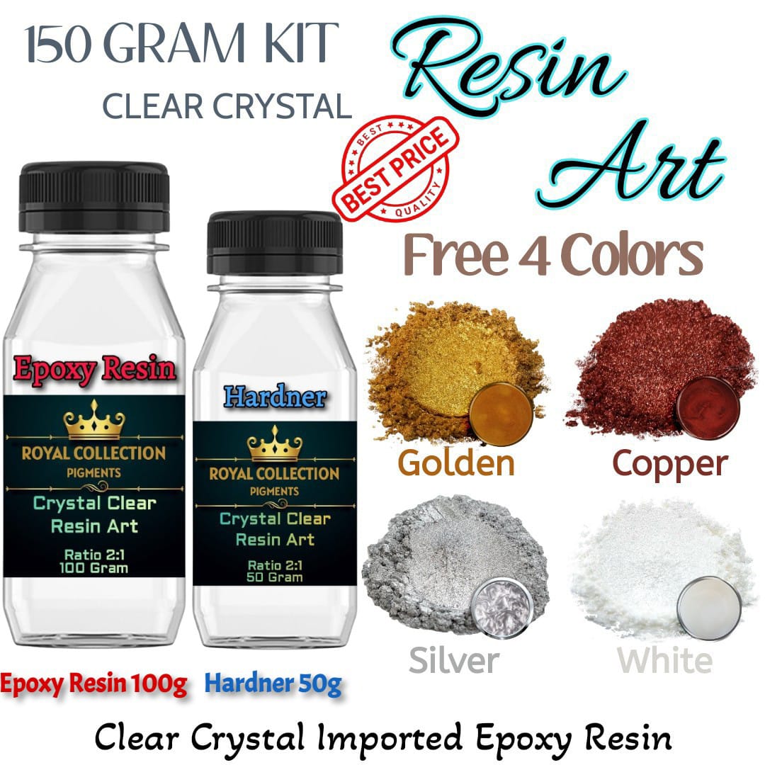 Epoxy Resin Clear Kit 150 Gram for Art, Jewelry Making, Crafts ...