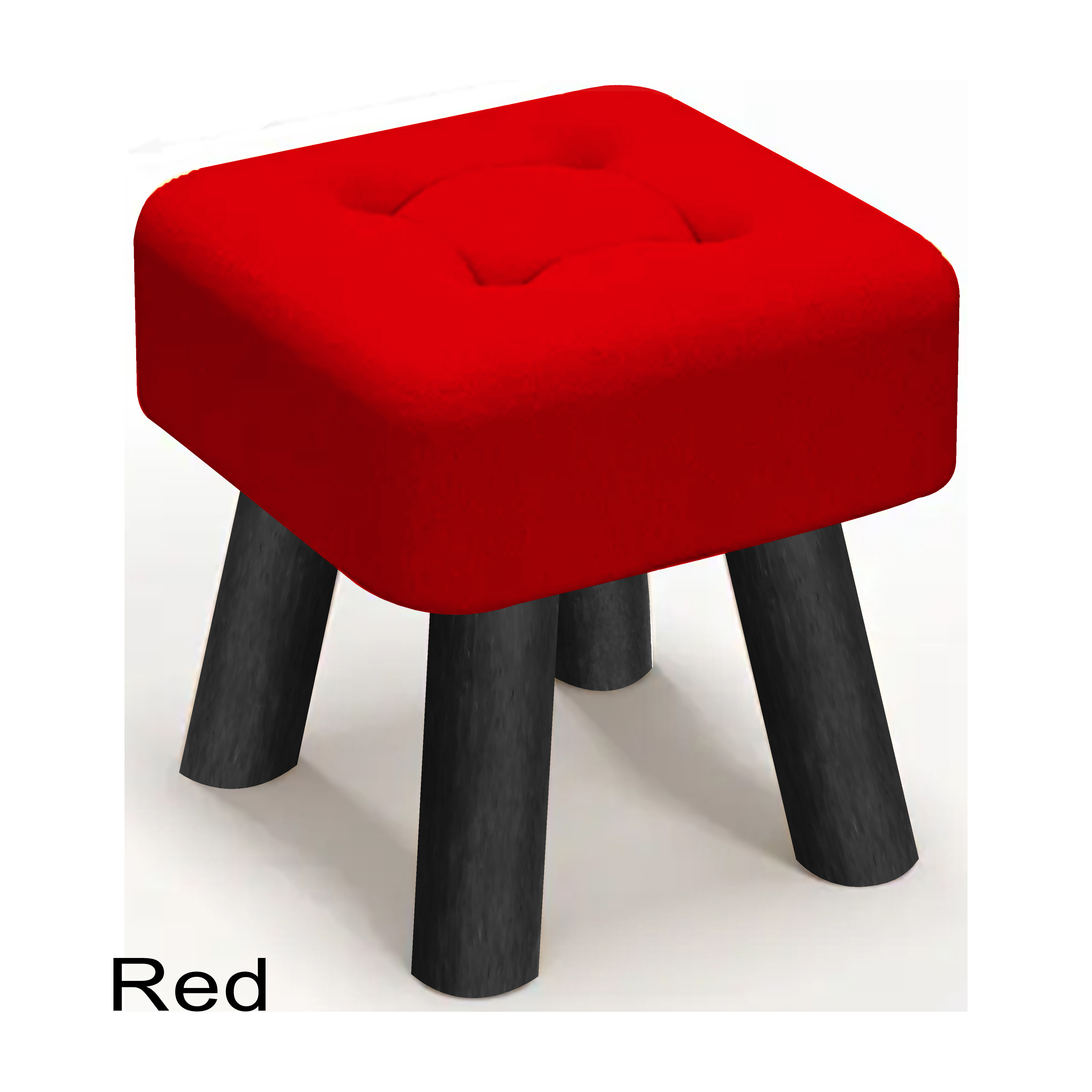 Square Foot Stool Wooden Foot Stool With Feet Load Capacity 220lb (100 ...