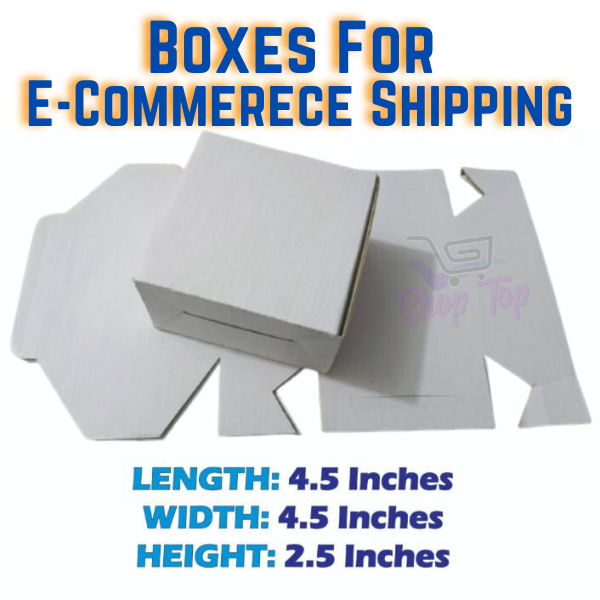 3-PLY White Hard Card Ecommerece Packing Boxes Size In Inches (4.5x4 ...