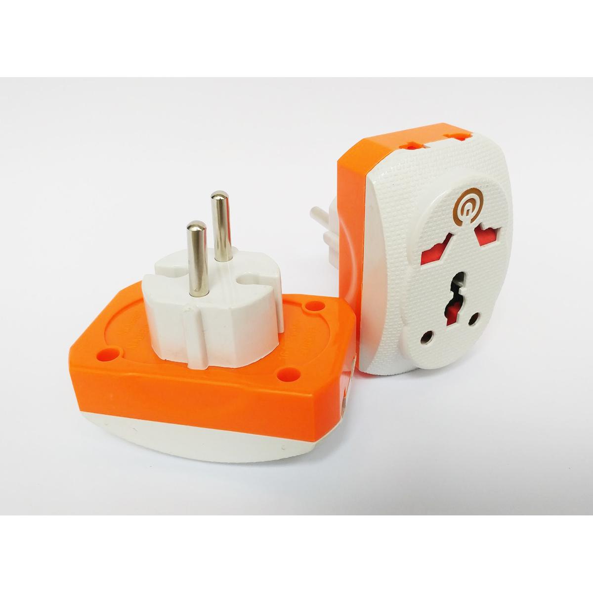 Universal Travel Adapter 1 TO 3 US AU UK to EU 2 Pin multi Plug adapter ...