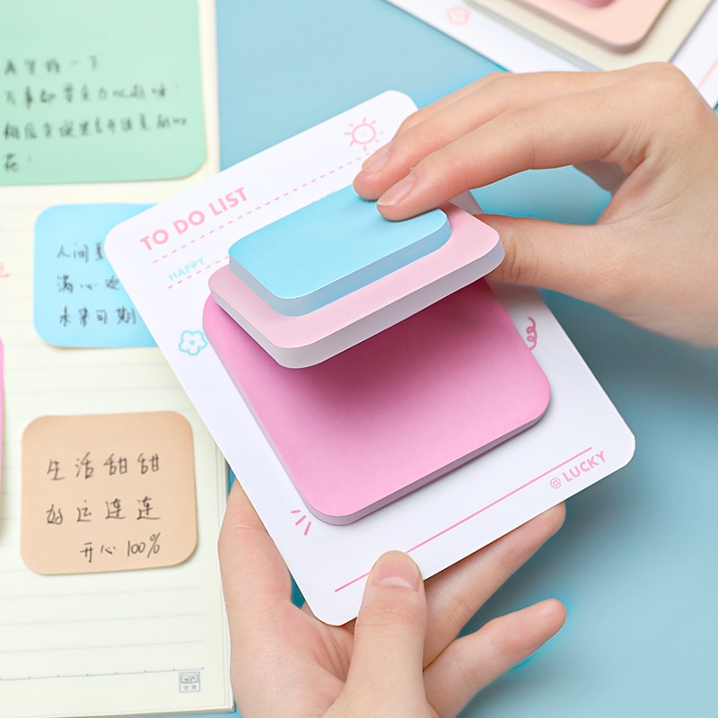 Stacked series of sticky notes ins style student notes message sticky ...