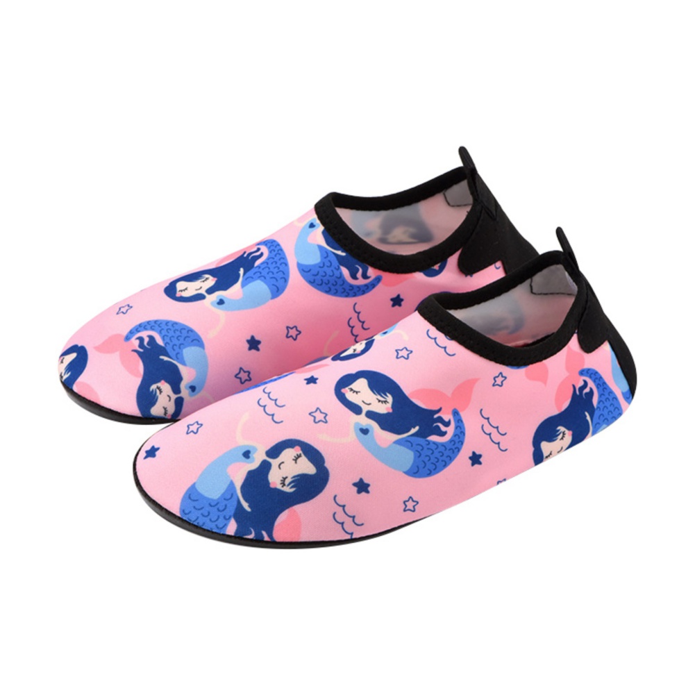 Children Beach Shoes Cute Cartoon Fish Print Soft Anti-slip Snorkeling ...