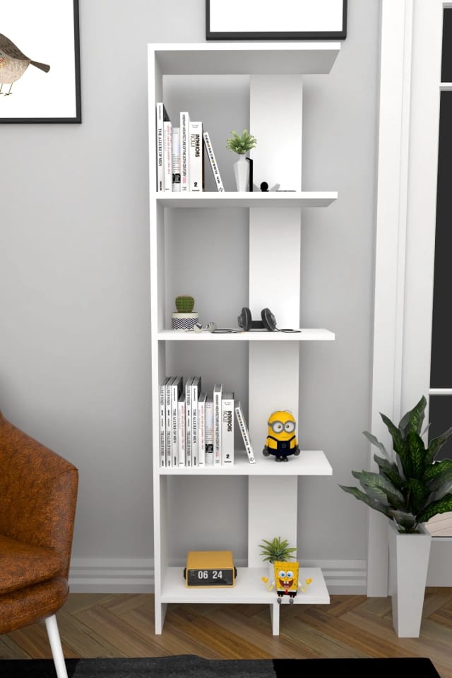 5-Tier Open Shelf Bookcase,Bookshelf Bookcase Organizer Rack Office ...