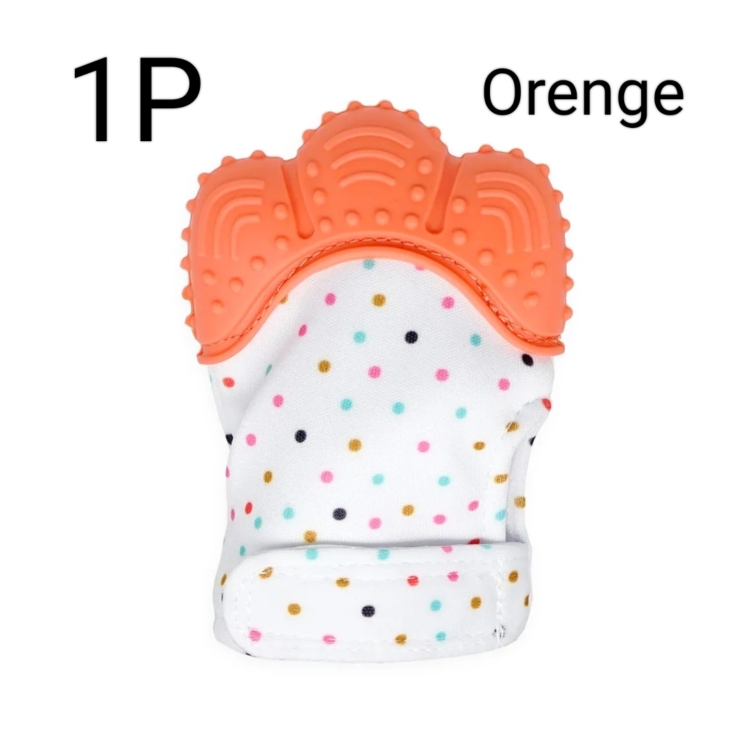 Silicone Baby Teether Mitten 1Piece Baby Teething Glove BPA Free Safe ...